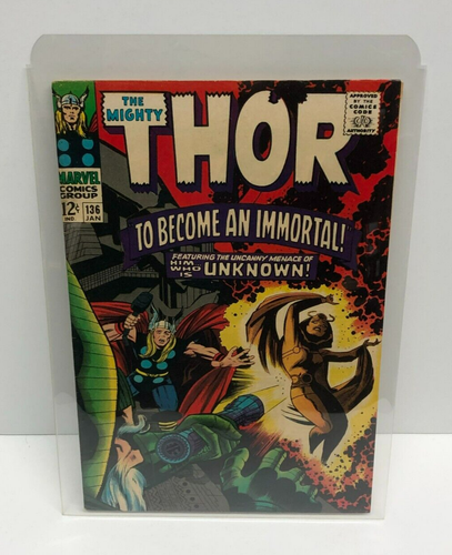 Marvel THE MIGHTY THOR #136 (1967 Marvel Comics) Silver Age ~ Kirby ...