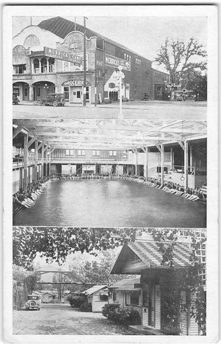 Merrick's Motor Inn, Medford, Oregon Swimming Pool Roadside Postcard ...