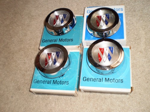 NOS RALLYE WHEEL CENTER CAPS 71-76 BUICK GS GSX SKYLARK REGAL CENTURY ...