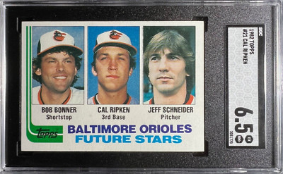 1982 Topps Cal Ripken jr ROOKIE Sgc 6.5 Bright Color | eBay
