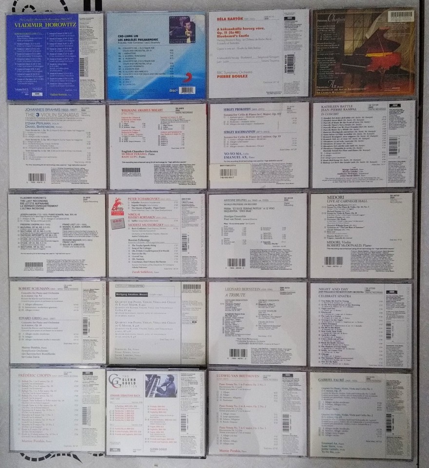 Lot of 20 Different Sony Classics Classical CDs | eBay