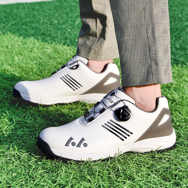 Men Professional Rotating Buckle Golf Shoes Outdoor Training Shoes ...