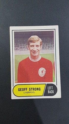 A&BC 1969 Footballer Card Green Back - Geoff Strong - Liverpool - #87 ...