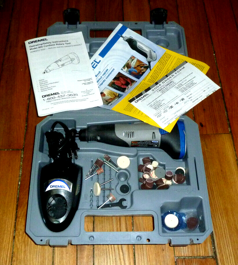 Dremel Model 800 With Case 10.8 V Lithium Ion Battery accessories Manuals Works! | eBay