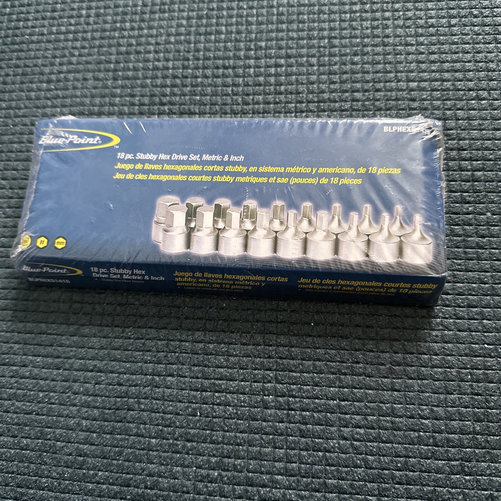 Blue-Point 18-pc 1/4" SAE/Metric Stubby Hex Bit Socket Set BLPHEXS1418 ...