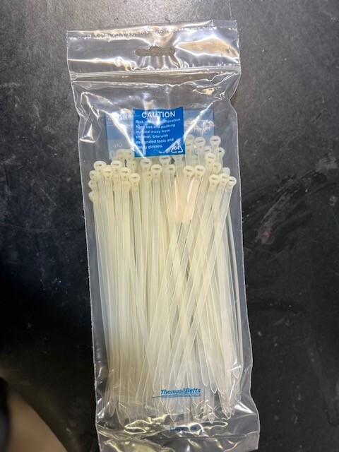 Thomas & Betts TY525M Cable Ties - White for sale online | eBay
