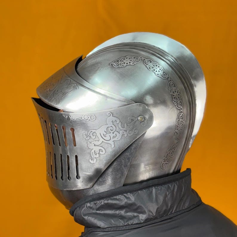 Dark Soul Warrior Steel Helmet Medieval Armor LARP Cosplay Reenactment ...