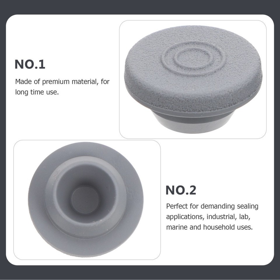 Medical Bottle Rubber Inner Stopper Plugs Silicone Plugs for Bottles ...