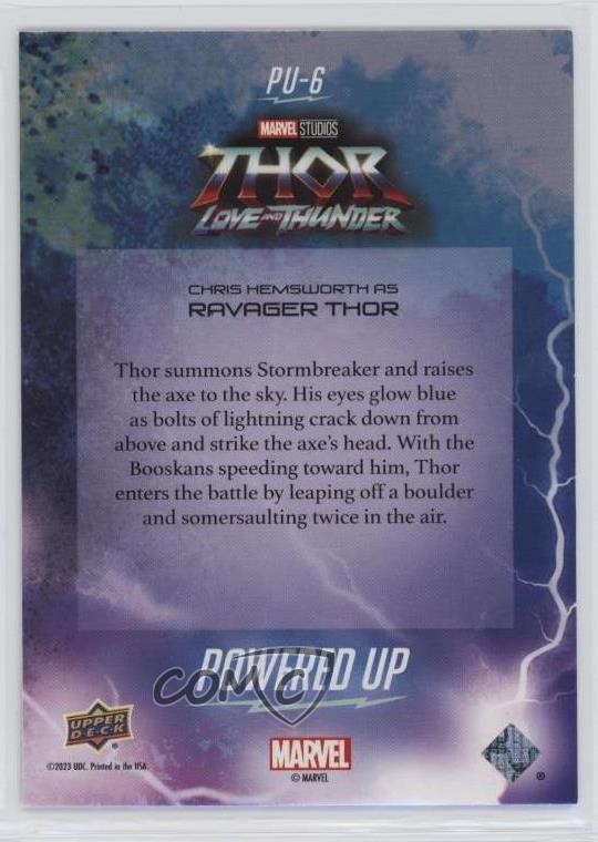 2023 Marvel Thor: Love and Thunder Powered Up Thor Chris Hemsworth #PU ...