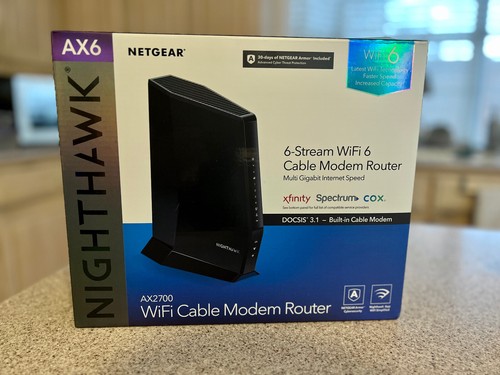 NETGEAR Nighthawk WiFi 6 Cable Modem Router CAX30-100NAS DOCSIS 3.1 | eBay