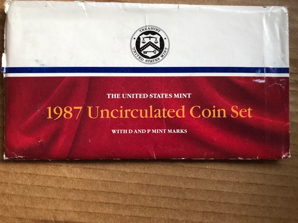Mint Set- 1987 Uncirculated Coin Set | eBay