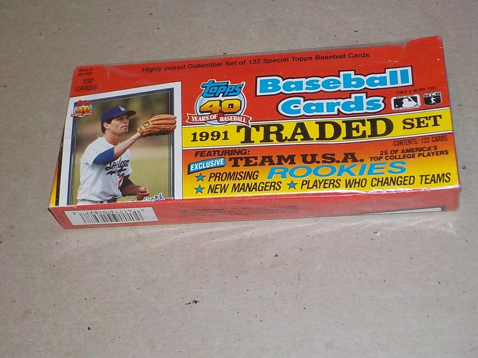 1991 Topps Traded Baseball Complete Factory Sealed Set Rare Nice! B59 ...