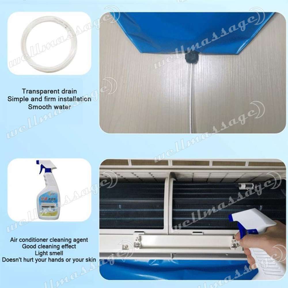 Waterproof Wash Cover Air Conditioner Cleaning Bags Wall Mounted ...