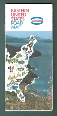 EASTERN UNITED STATES – ROAD MAP – 1977 – BORON OIL COMPANY | eBay