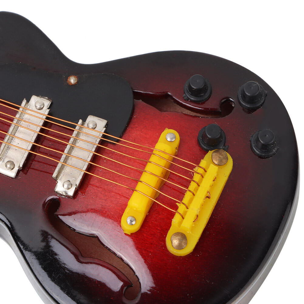 Miniature Tilia Handicraft Guitar Mold Electric Guitar Instrument Model ...