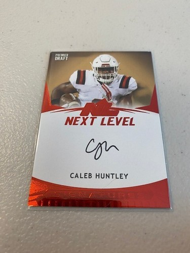 2021 Sage Premier Draft - Next Level Autographs Caleb Huntley #21NL-CH3 ...