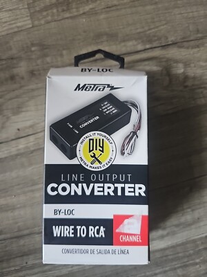 Metra BY-LOC / Two Channel Line Output Converter, Wire to RCA, Black ...