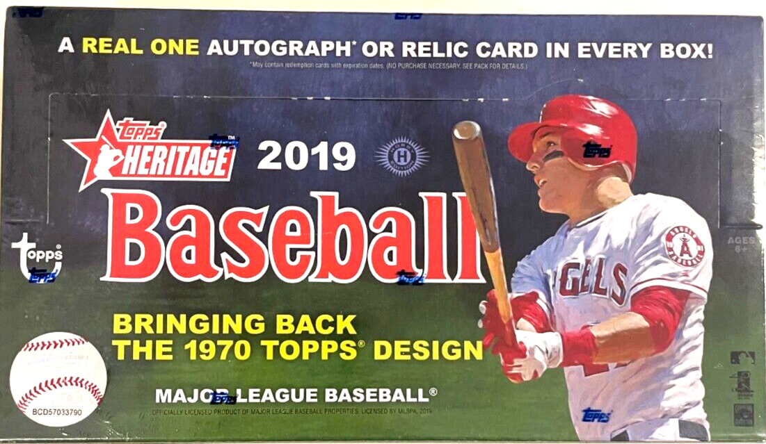 2019 TOPPS HERITAGE BASEBALL HOBBY BOX | eBay