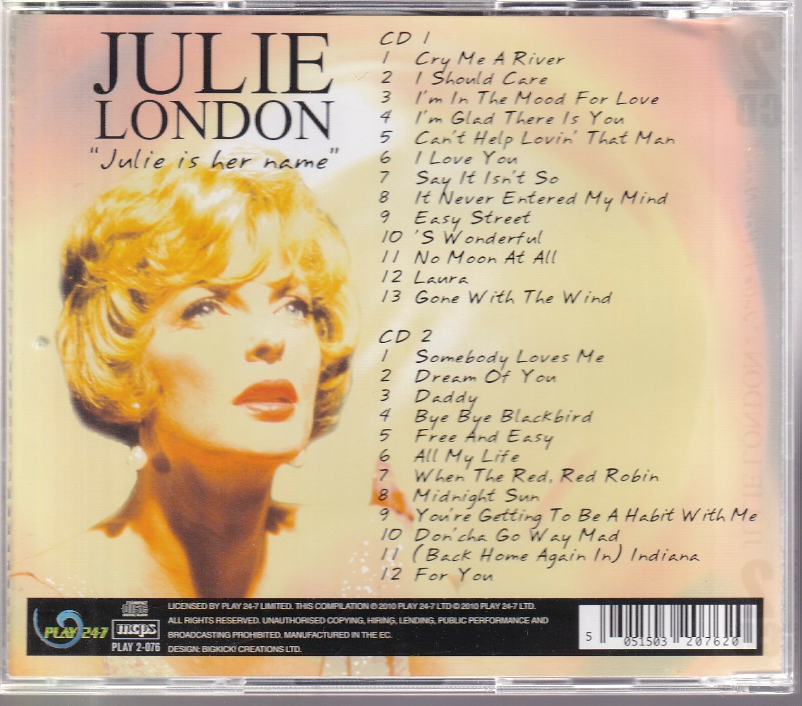 2-CD: JULIE LONDON - Julie Is Her Name | eBay