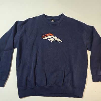 NFL TEAM APPAREL Denver Broncos Sweatshirt 2XL Pullover Crew Long ...