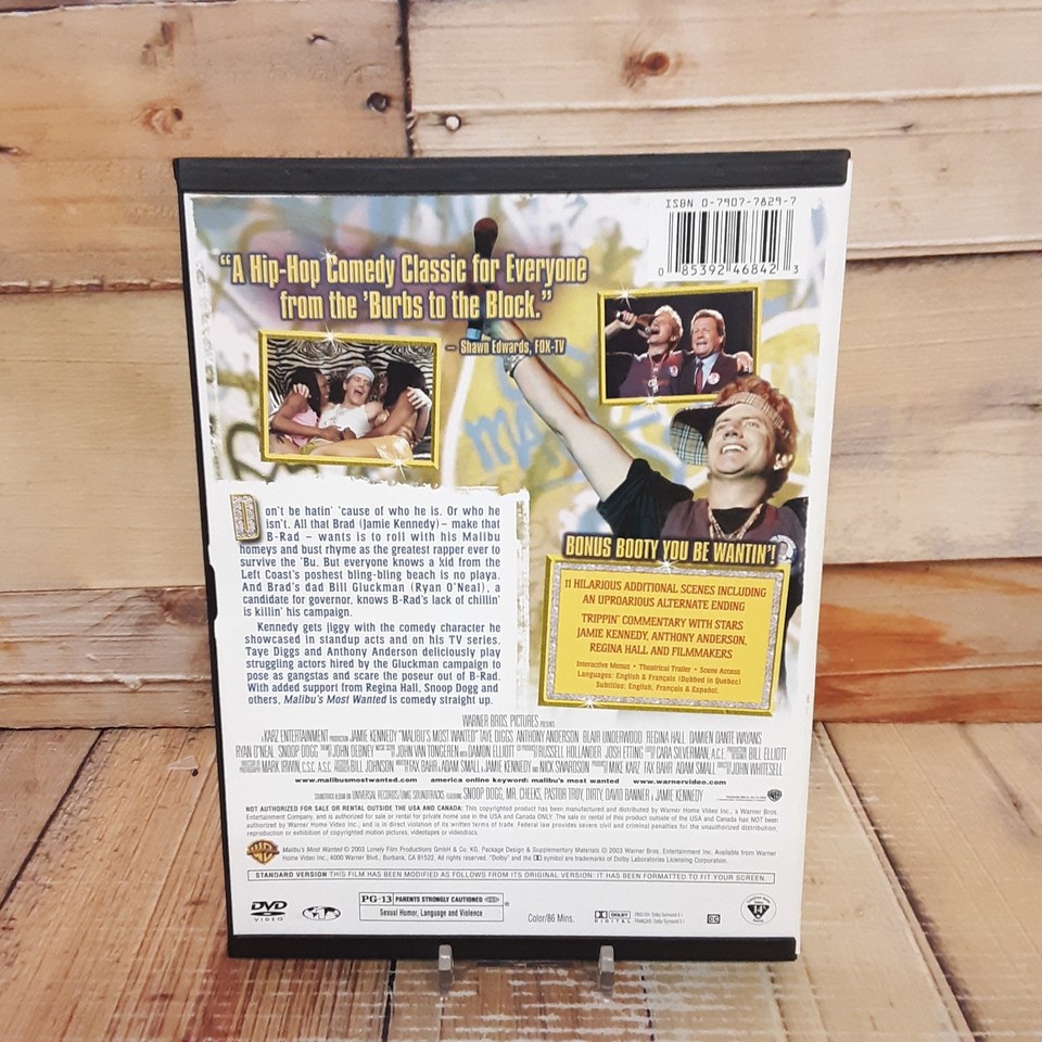 Malibu’s Most Wanted DVD Used Full Screen Comedy Jamie Kennedy Hip Hop ...