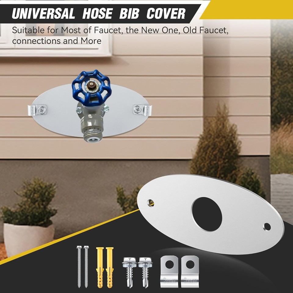 Spigot Mounting Plate Repair Kit, Hose Bib Plate, Hose Bib Mounting ...