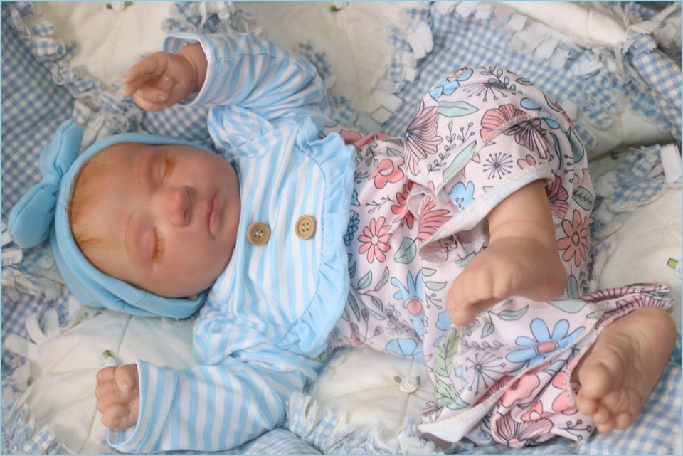 AVIANNA HOPE~ REBORN ~ "ASLEEP CAROL" ~~19 1/2 INCH BABY DOLL- RED HAIR ...