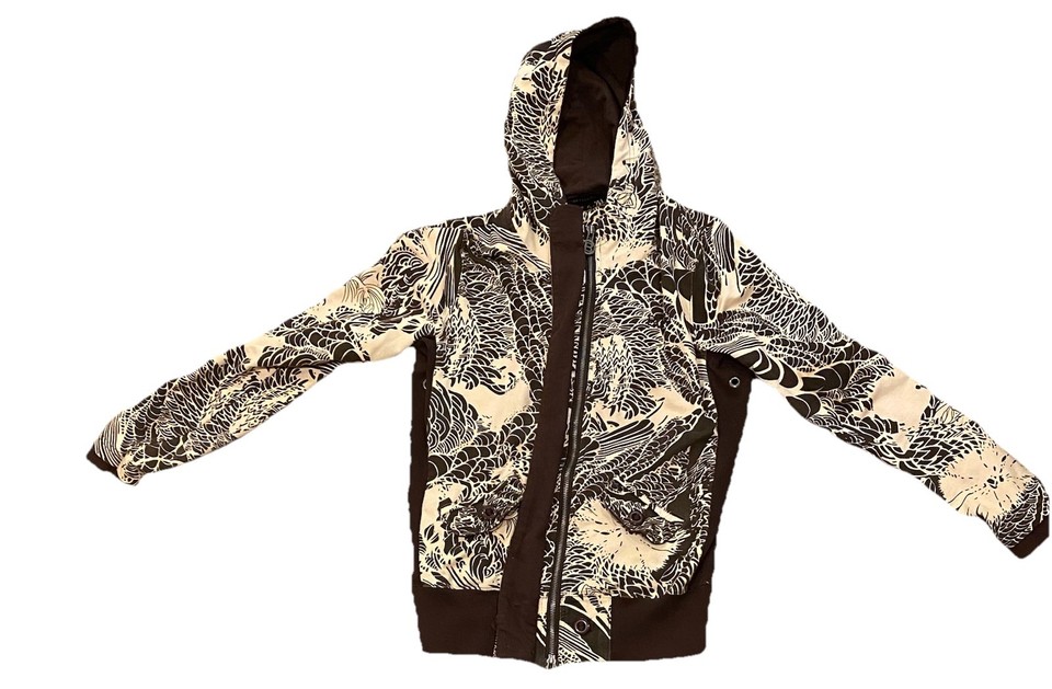 *Sharp* BCBG Max Azria Women's Hoodie Jacket Size Medium Logo Brown ...