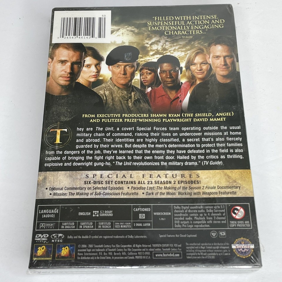 The Unit: Season 2 (DVD, 2007, 6-Disc Set) New/Sealed | eBay