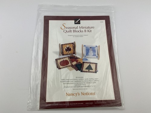 Nancy’s Notions Vintage Seasonal Miniature Quilt Block II Pattern Only ...