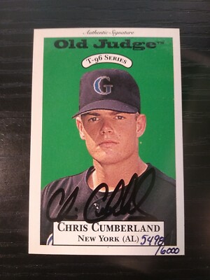1996 Signature Rookies Old Judge Signatures #8 Chris Cumberland AUTO ...