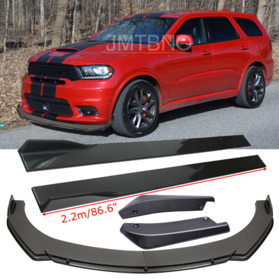 For Dodge Durango SRT Side Skirt Front & Rear Bumper Lip Splitter ...