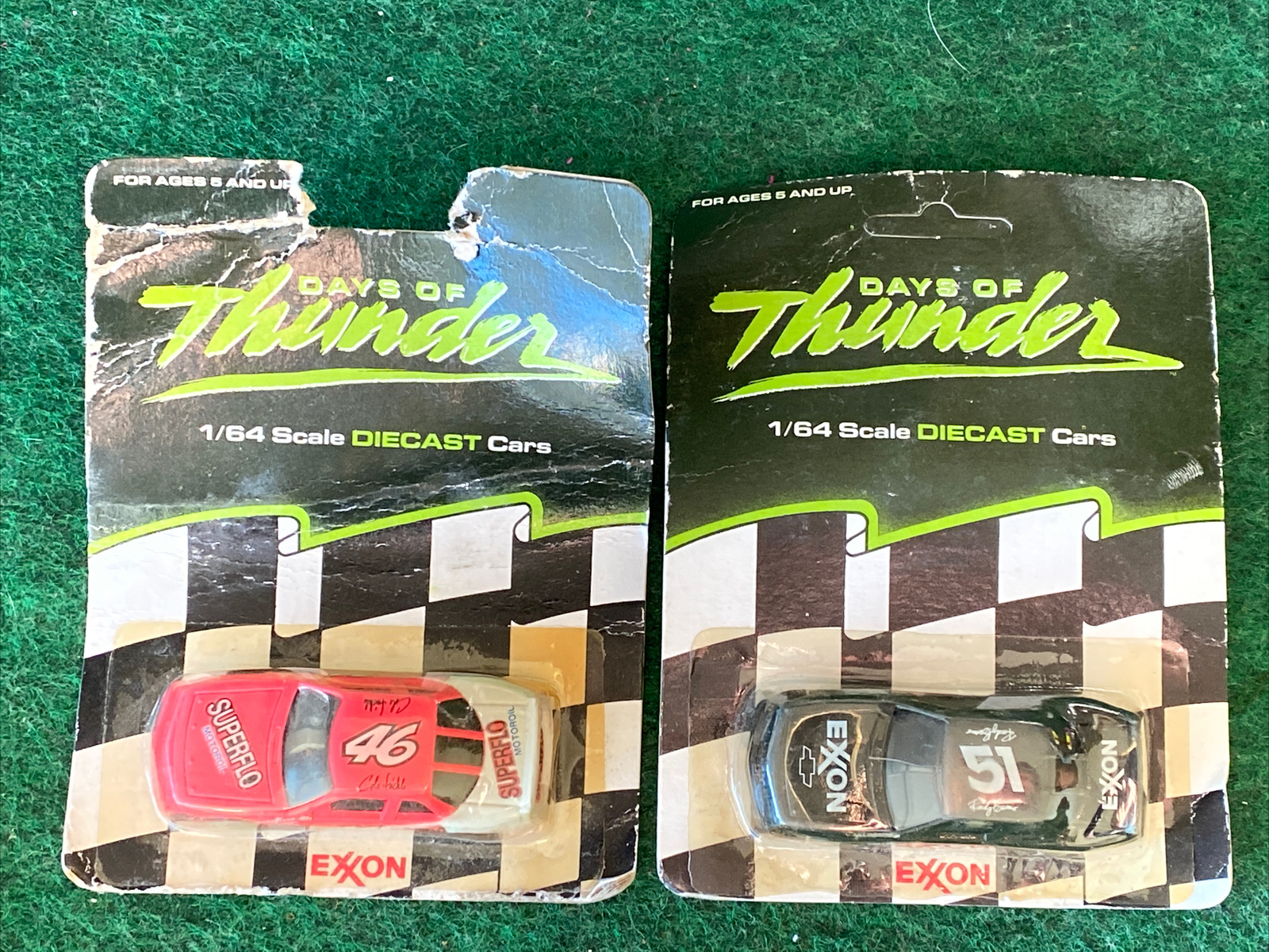 Two #51 Exxon and # 46 Days Of Thunder 1990 1/64 Diecast | eBay