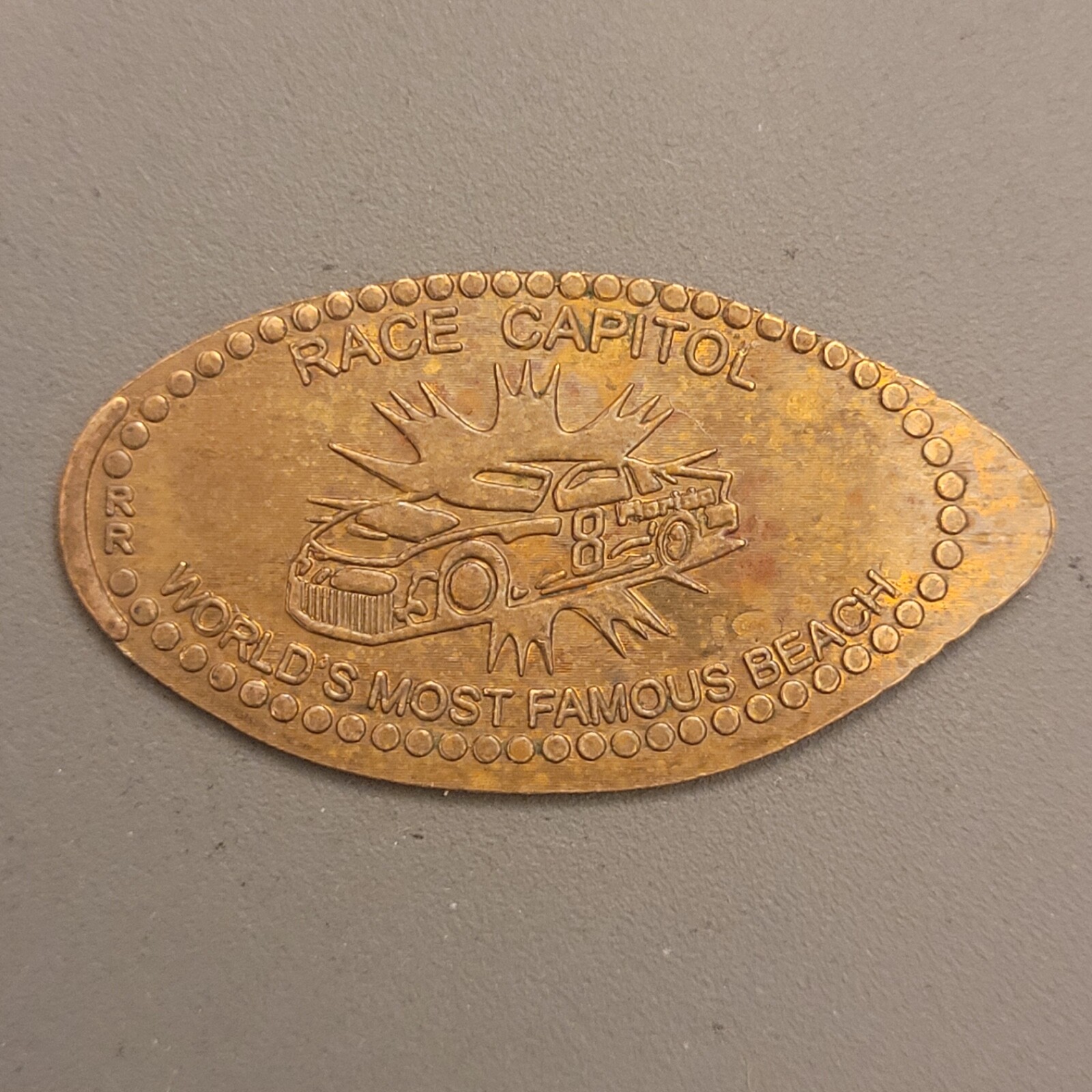 Vintage Daytona Beach Elongated Smashed Pressed Penny - Race Capitol ...