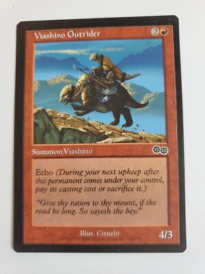 MTG Magic The Gathering Card Viashino Outrider Summon Viashino Red ...