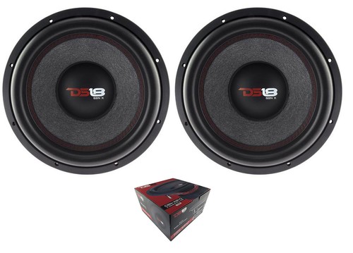 12" 450 watt RMS Dual 4-Ohm Subwoofer Pair GEN-X124D DS18 | eBay