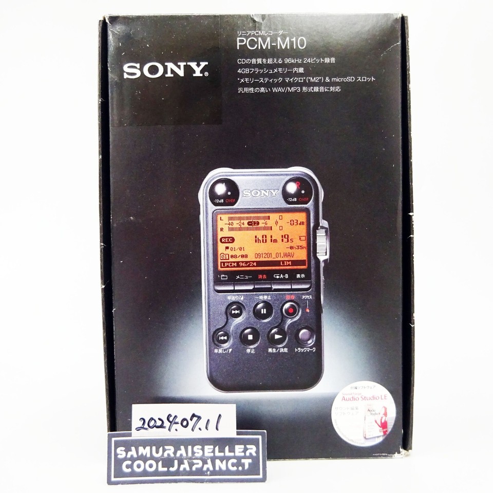 SONY PCM-M10 B Black Audio Linear PCM Recorder from Japan Used | eBay