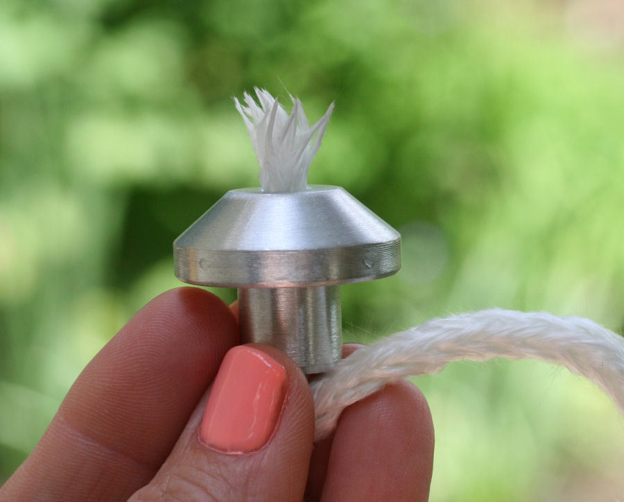 2 Large Aluminum Liquor Bottle Wicks | Oil Candle Wick Kits | 8" Wicks ...