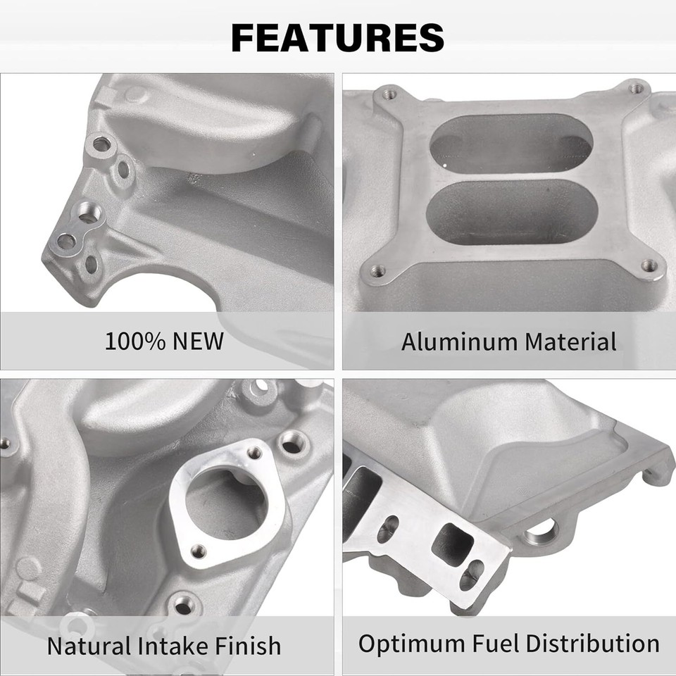 Air Gap Intake Manifold for Dodge Challenger Chrysler 318 340 360 V8 ...