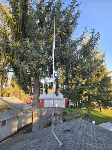 GMRS Base Antenna, 462-467MHz, High Gain 7.5 dBi Fiberglass Base ...