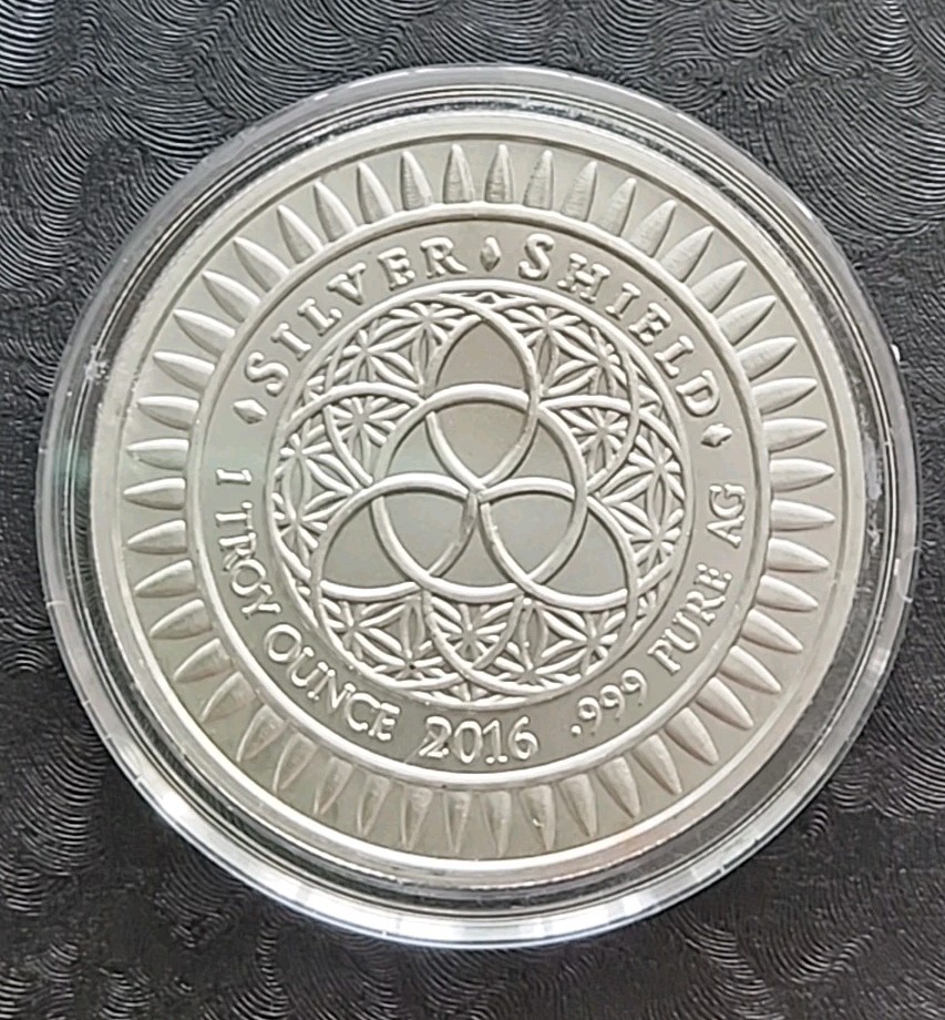 1 OZ .999 PURE SILVER SHIELD WE DISTRACT YOU V1 BU ROUND COIN BULLION ...