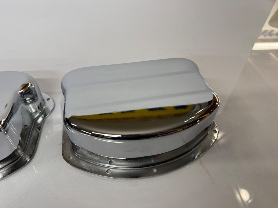 Harley Davidson FL FLH Panhead Engine Head Valve covers set Chrome ...