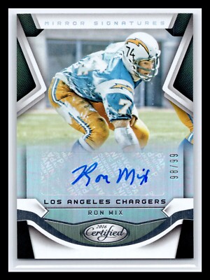 2016 Leaf Certified #M-RMX Ron Mix #/99 Mirror Signatures San Diego ...