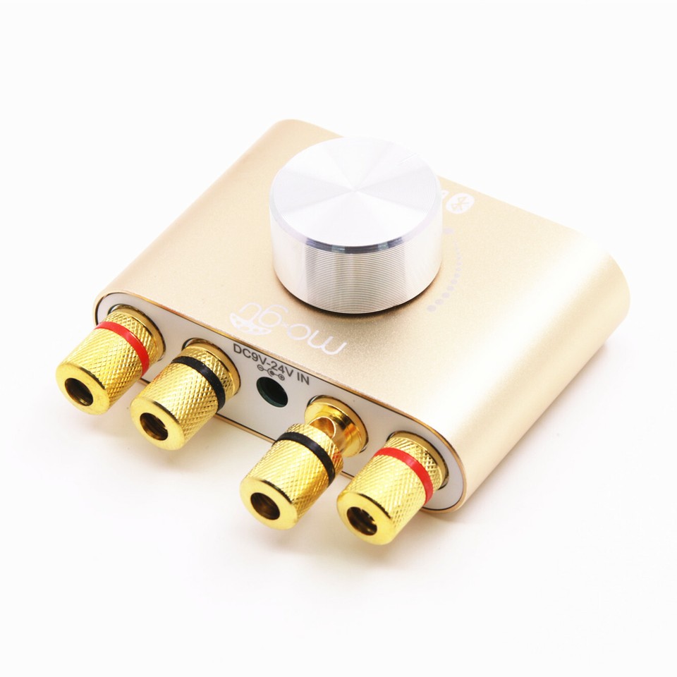 Hi-Fi Digital Amplifier Stereo Mini Bluetooth 5.0 Audio Desktop Power ...