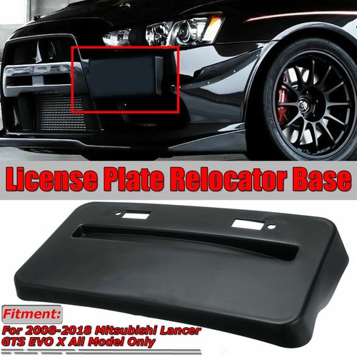 Front License Plate Relocator Base For 2008-2018 Mitsubishi Lancer GTS ...