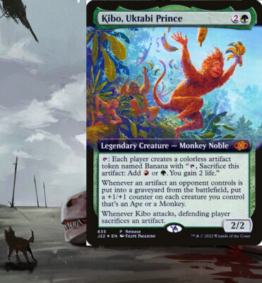 Kibo, Uktabi Prince Commander Deck Monkey Ape Tribal MTG Magic EDH Pre ...