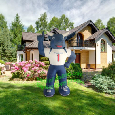 7' Air Blown LED Self-Inflatable NFL Houston Texans Toro Mascot Yard ...