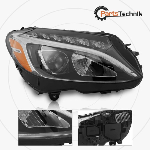 LED Headlight Right Side Fit For 2015-2018 W205 C300 C-Class Passenger ...