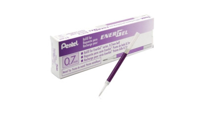 1x Pentel Energel Refill Violet Ink, 0.7mm, Metal Tip LR7 Refill ...