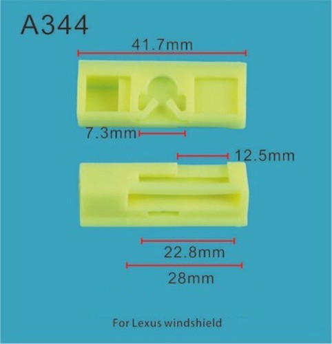 20pcs Fit TOYOTA LEXUS WINDSHIELD OUTSIDE MOULDING ROOF DRIP CLIP ...